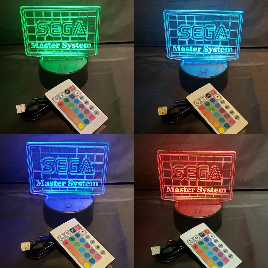 Sega Master System Led Lamp It Will Display 8 Different - Etsy