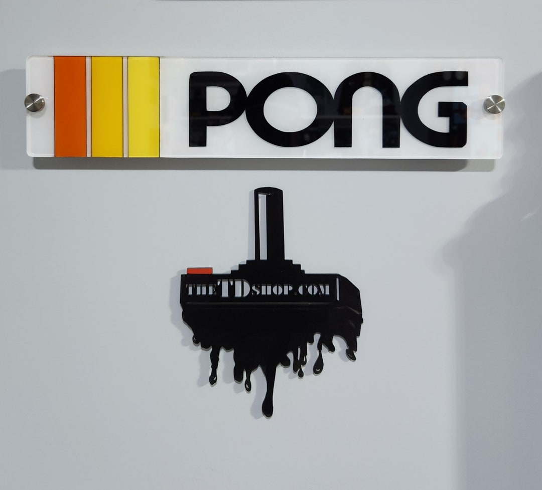 Pong Atari Videogame Logo Sign Perfect for the Gameroom Arcade Show It ...