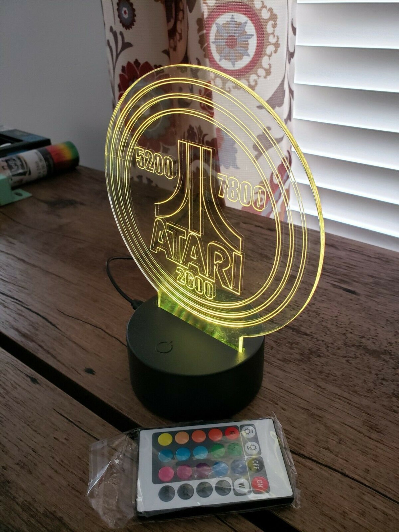 Atari 2600 5200 7800 Lighted LED Sign Lamp Display With Remote - Etsy