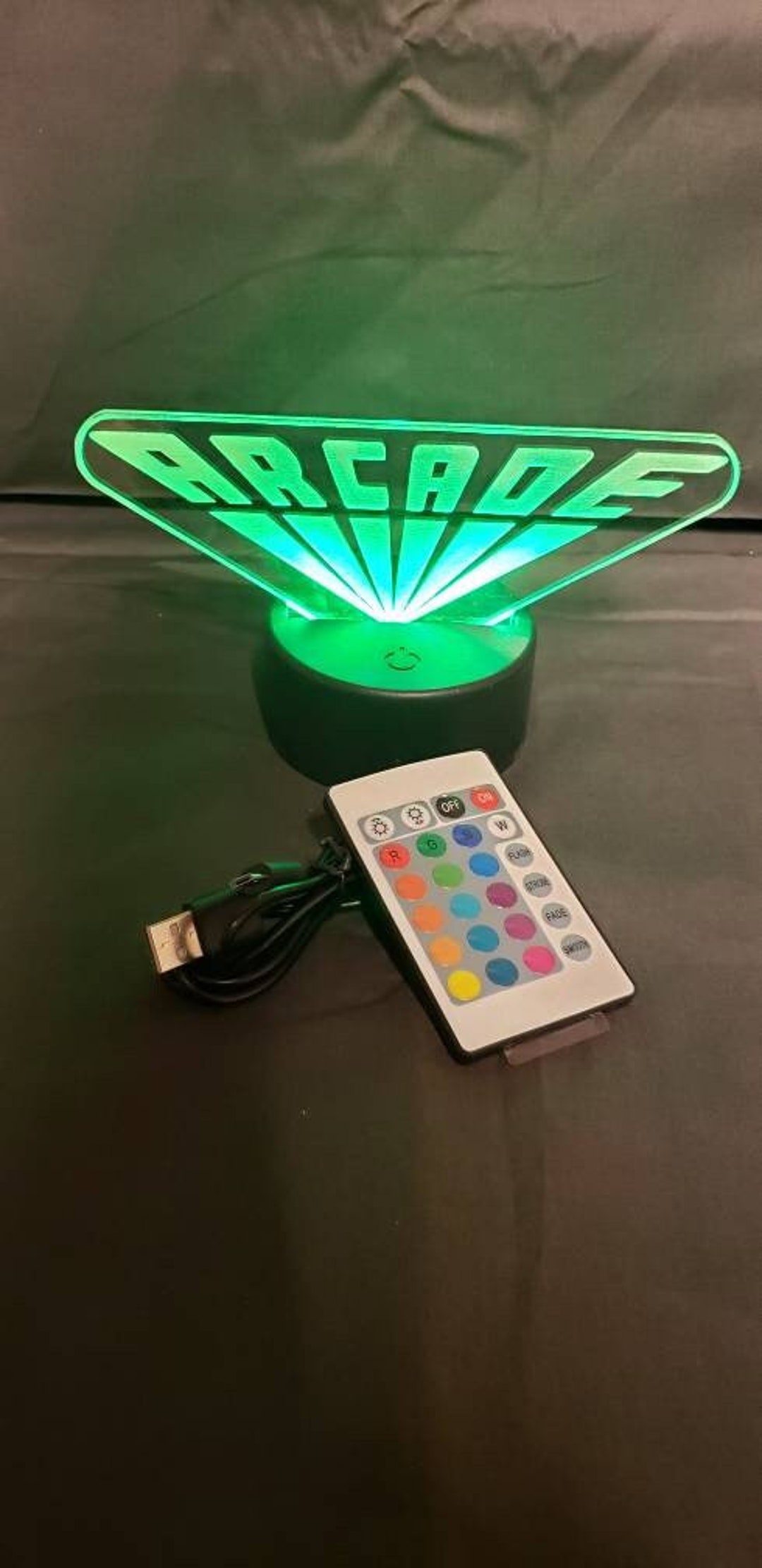 Arcade Led Lamp It Will Display 8 Different Colors and Comes With a ...
