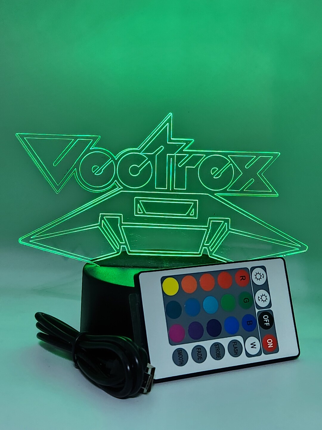 Vectrex Led Light With Remote (show It Off)comes in 2 Colors Black or ...