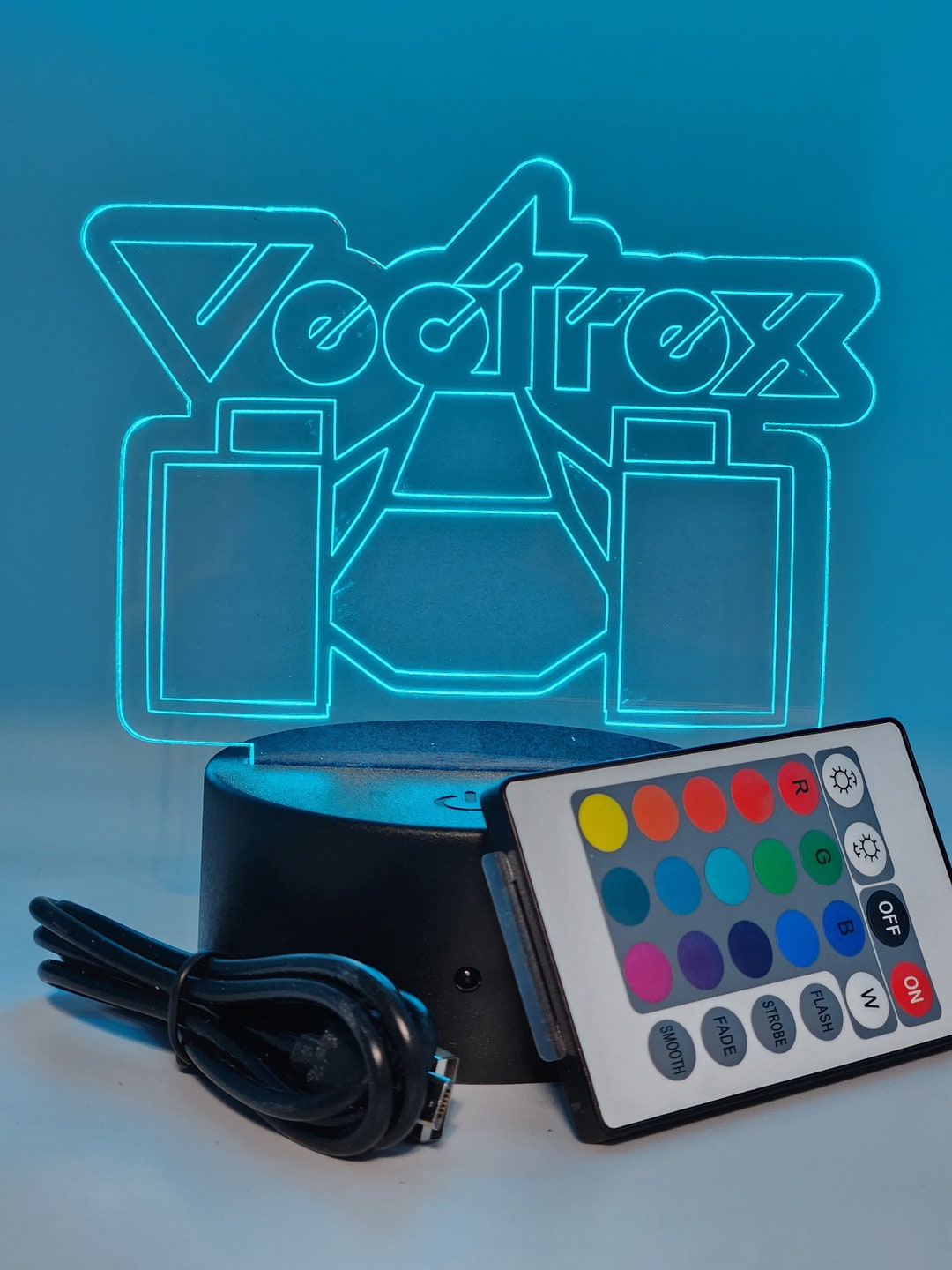 Vectrex Led Light With Remote (show It Off)comes in 2 Colors Black or ...