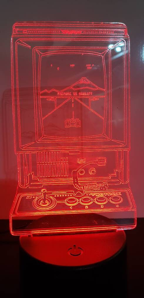 Vectrex Puck Led Light 8 Different Colors With Remote Control - Etsy