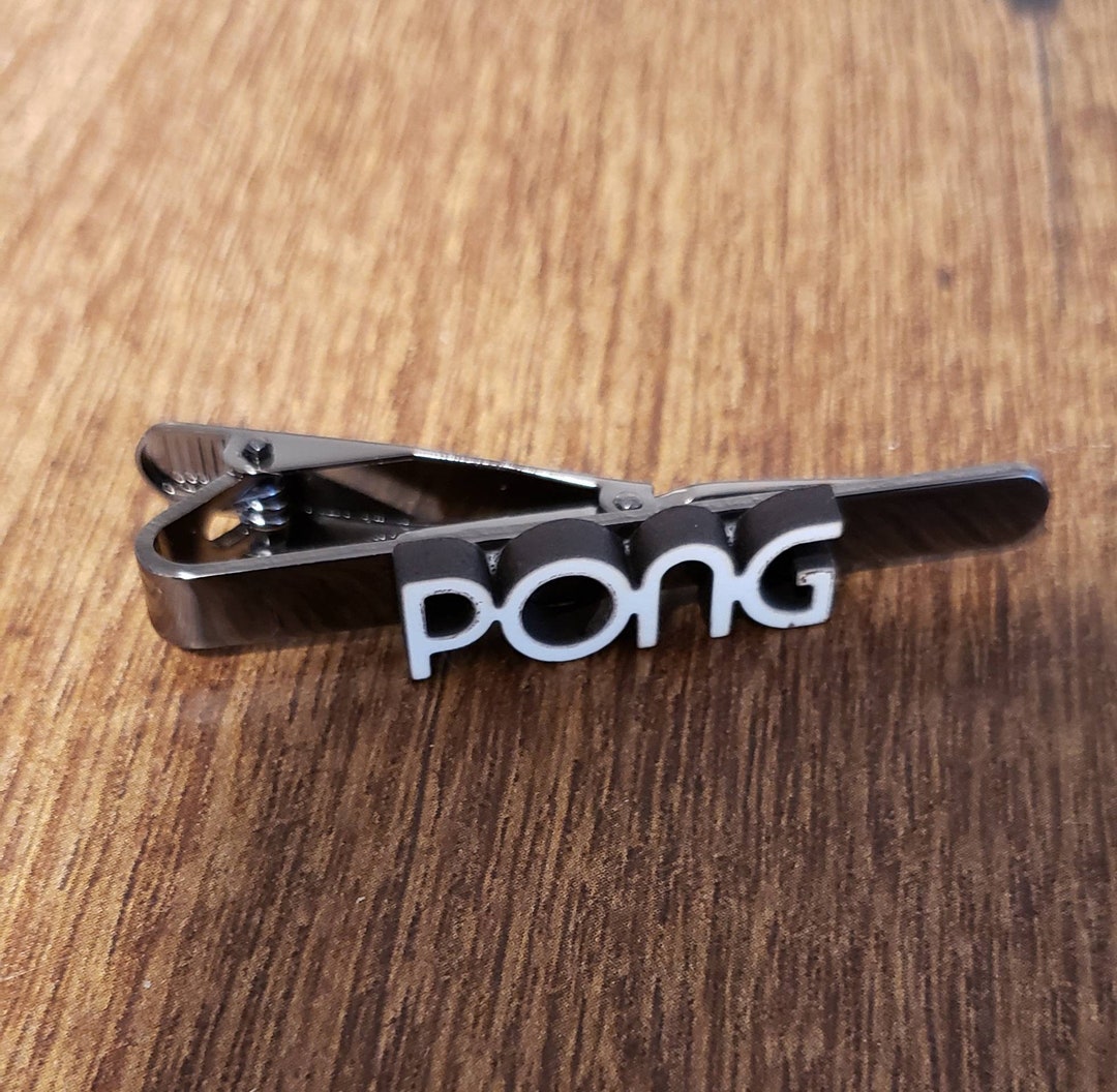 Pong Tie Clip Retro Videogame Inspired Your Dad Will Love It show It ...