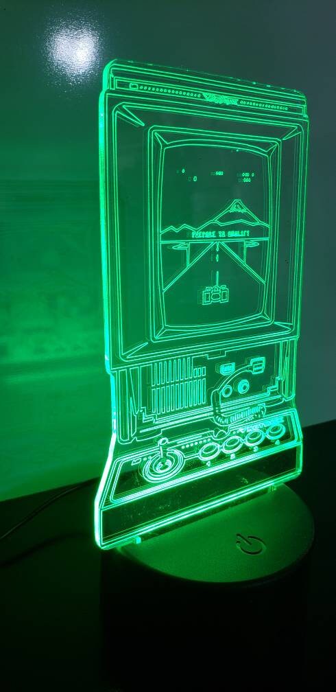 Vectrex Puck Led Light 8 Different Colors With Remote Control - Etsy