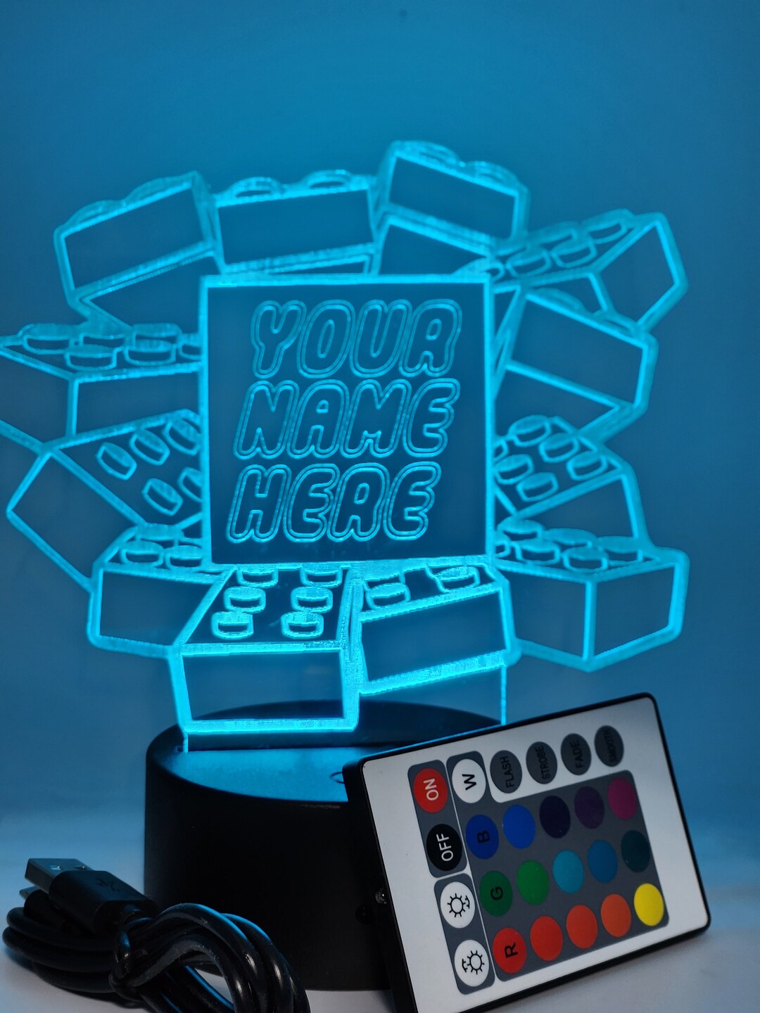 Building Blocks LED Edge Personalized Light - Etsy