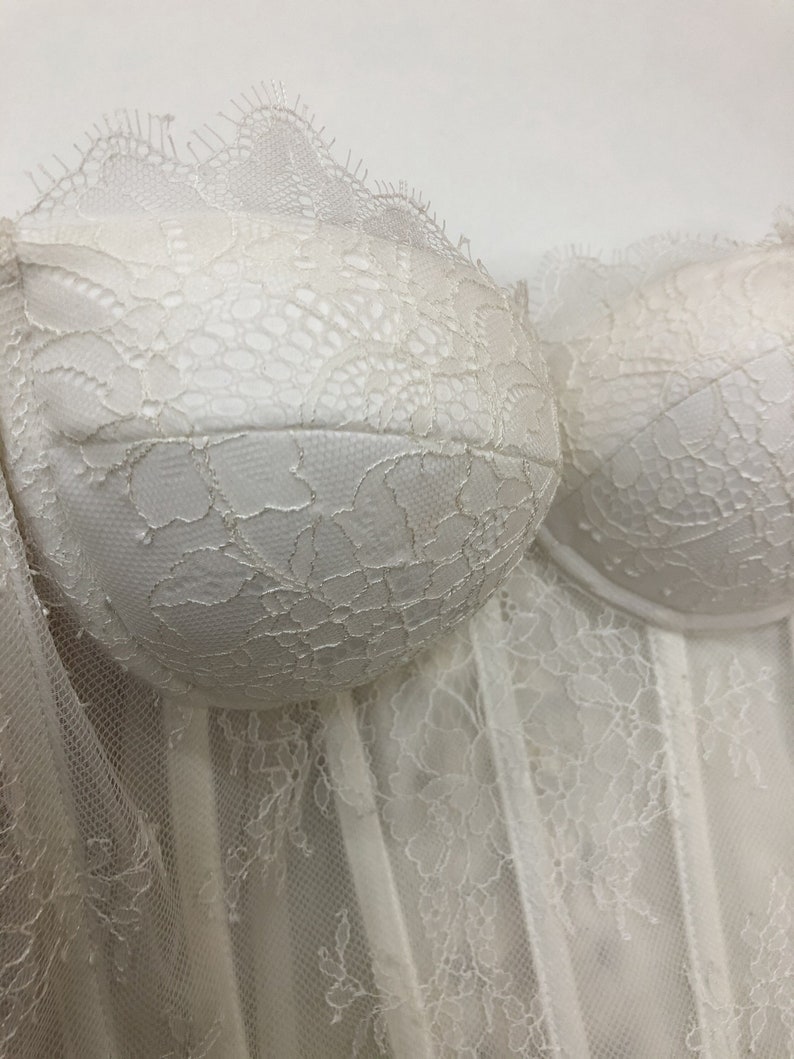 Lace Wedding Corset With Satin Cups Wedding Corset Push Up - Etsy