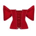 Red Satin Corset With Sleeves, Shape Corset, Custom Working, Strapless ...