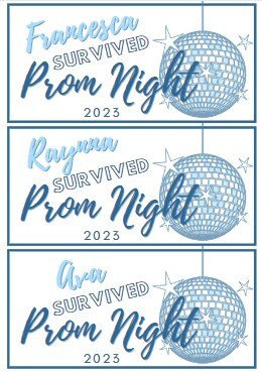 Prom Tags, Prom Gift, Prom Night Gift Tag, Survival Kit Tag - Etsy