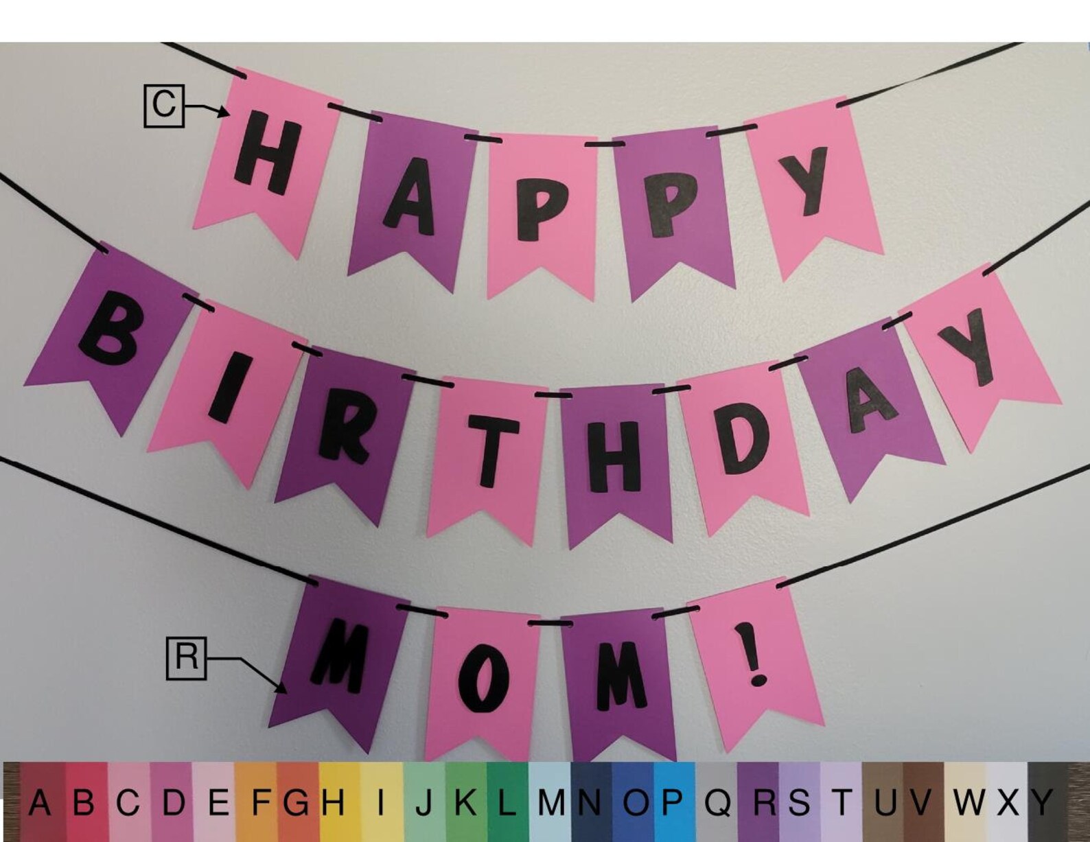 Custom Cardstock Banner 8 X 5 Extra Large Flag Banner Choose Your Own ...