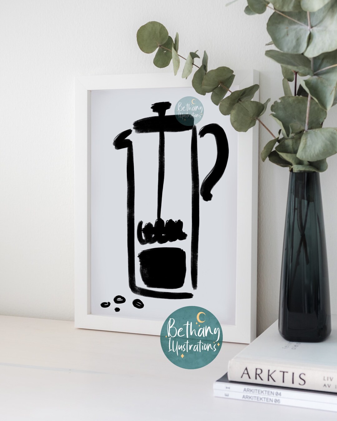 Coffee Cafetière Line Art - Coffee Art - Digital Download - Coffee ...
