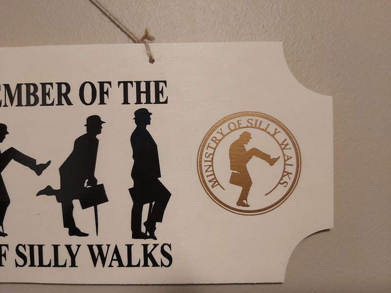 Ministry of Silly Walk Monty Python Meaning of Life Door - Etsy