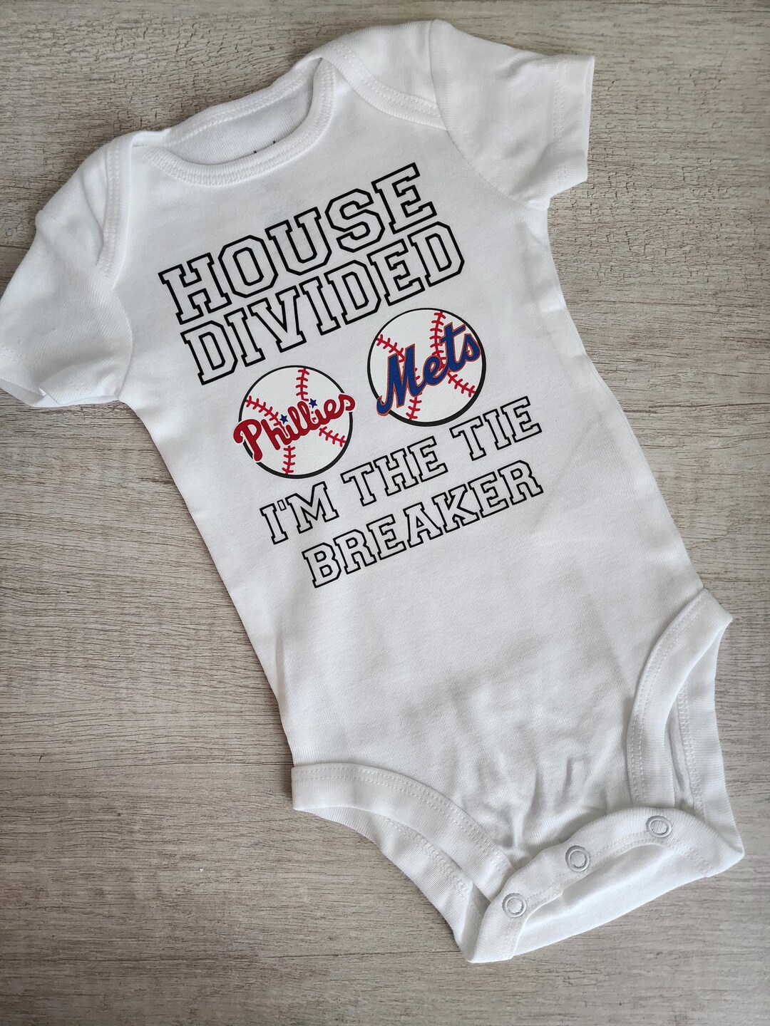 House Divided Bodysuit| Tie Breaker Shirt| Baby Announcement| Baseball ...