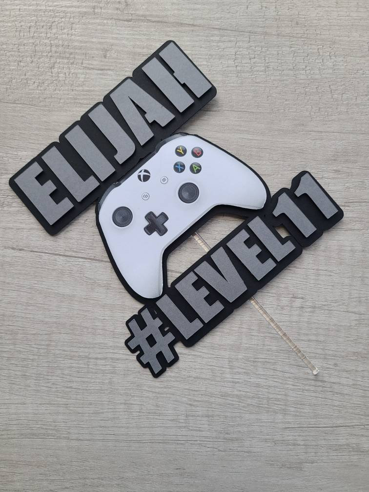 Next Level Birthday Cake Topper Gamer Cake Topper Level up Cake Topper ...