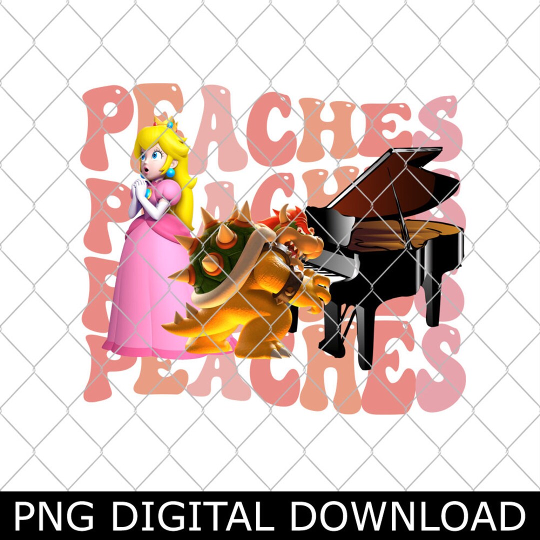 Vintage Bowser Peachy Princess Song Mario Bros Cartoon Png, Peaches ...