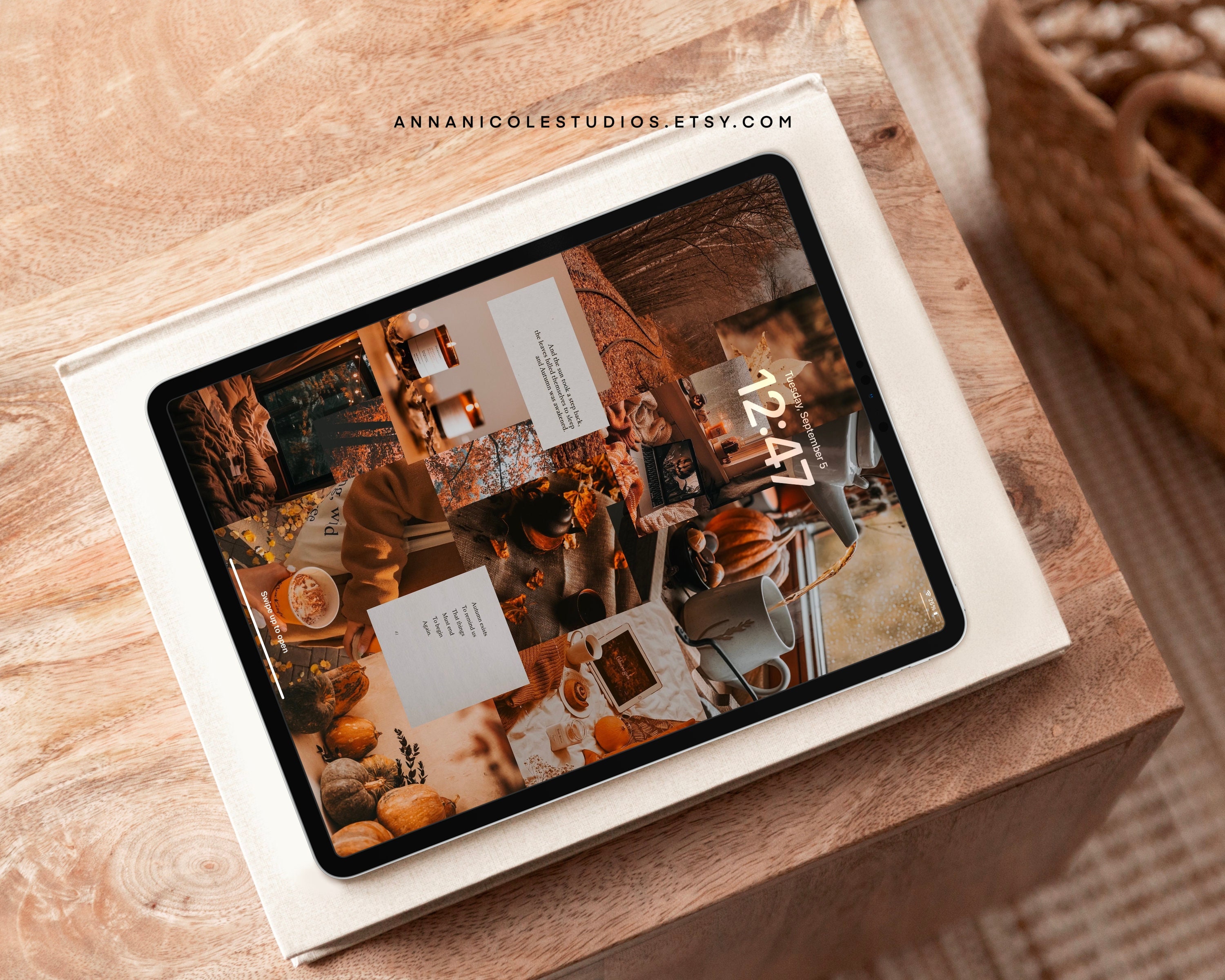 Fall Photo Collage iPad Wallpaper Fall Wallpaper Cozy Fall Aesthetic - Etsy