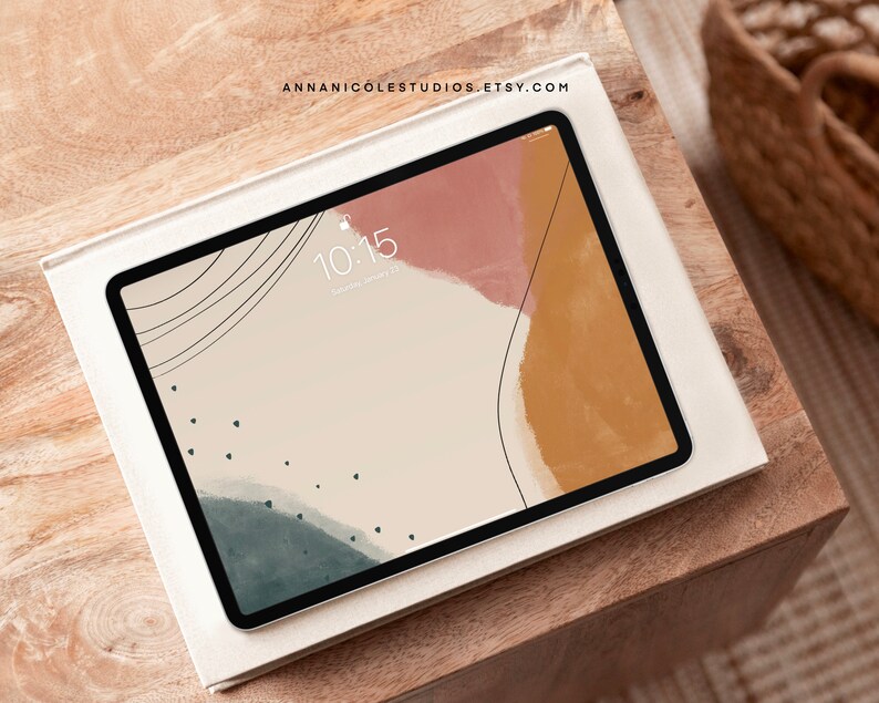 Boho Abstract iPad Wallpaper - Etsy