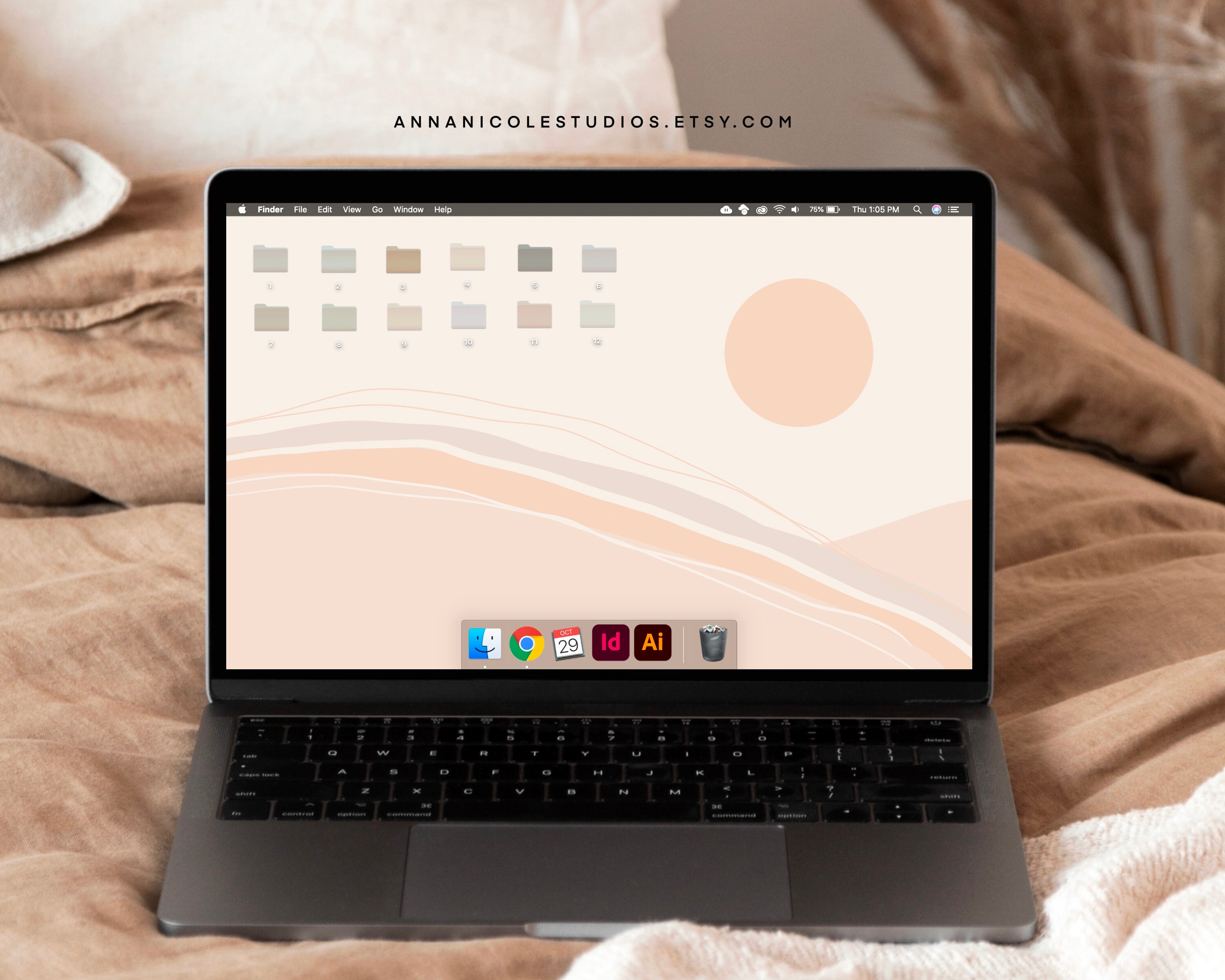 Gray Neutral Desktop Icons Desktop Mac Desktop Icons | Etsy