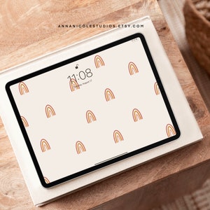 Boho Rainbow iPad Wallpaper - Etsy