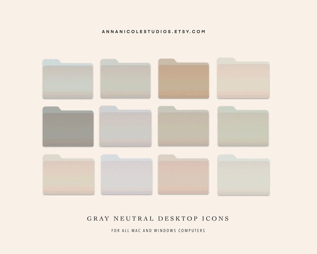 Gray Neutral Desktop Icons, Desktop, Mac Desktop Icons, Windows Desktop ...