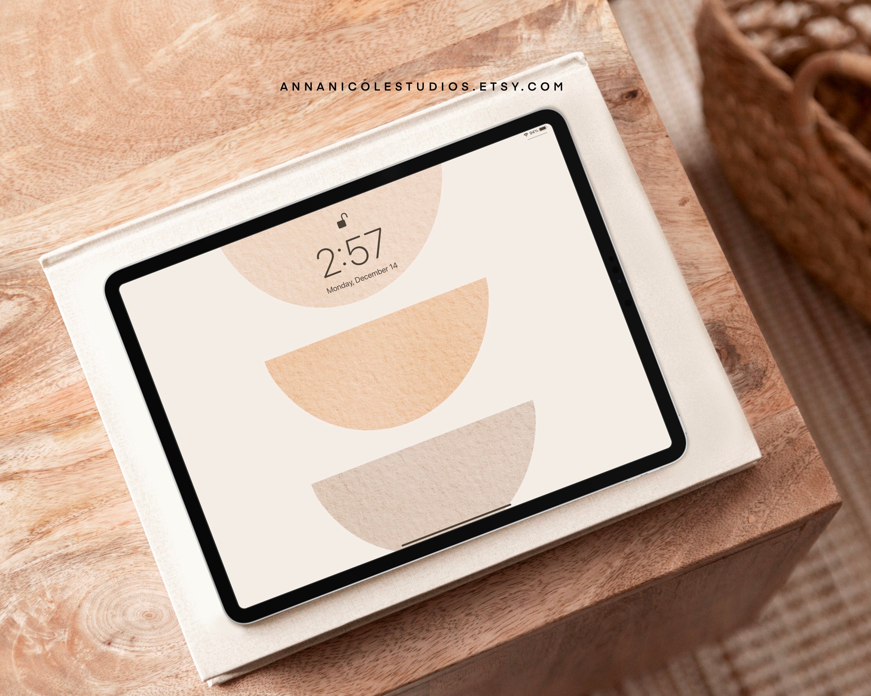 Warm Neutral Boho iPad Wallpapers | Set of 2 - Etsy