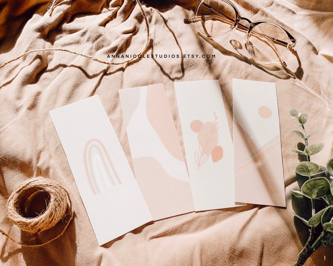 Handmade Boho Warm Neutral Tone Bookmarks - Etsy