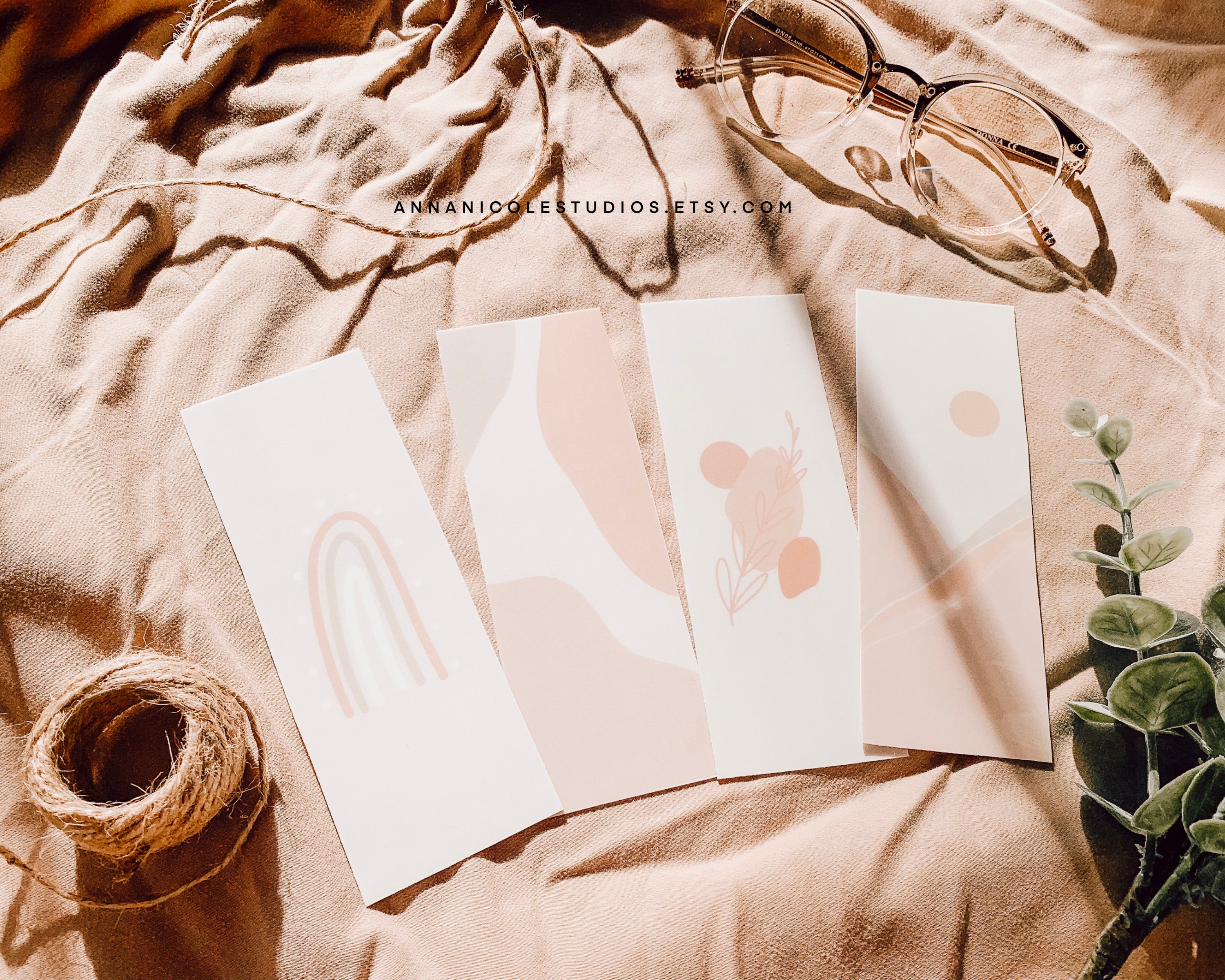 Handmade Boho Warm Neutral Tone Bookmarks - Etsy