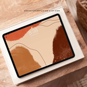 Fall Boho Abstract iPad Wallpaper - Etsy