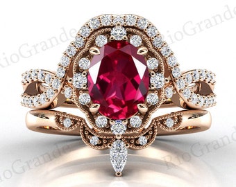 Ruby Wedding Ring - Etsy