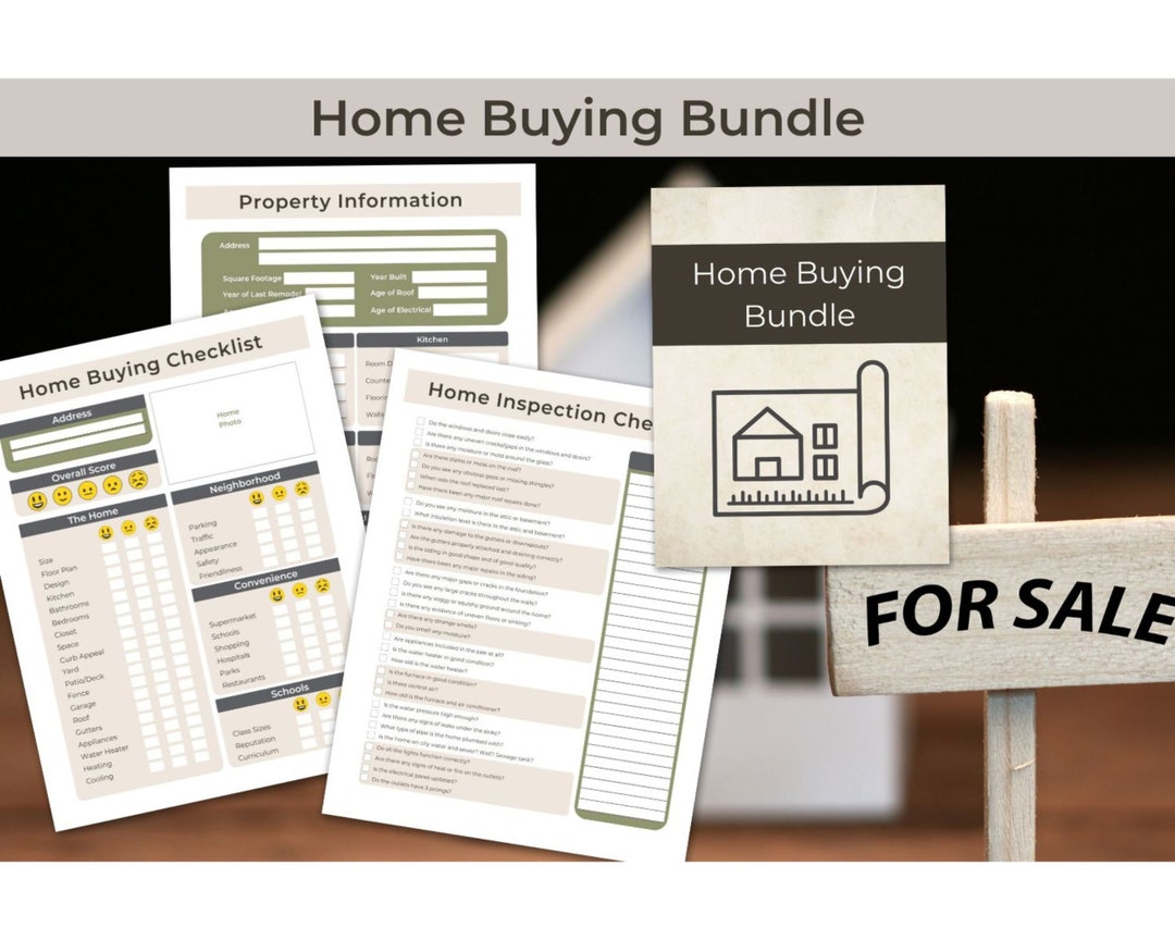 Printable Home Buying Bundle for Home Buying Process, Perfect Planner ...