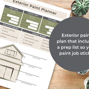 Paint Color Planner Color Keeper for Home Improvement Home - Etsy