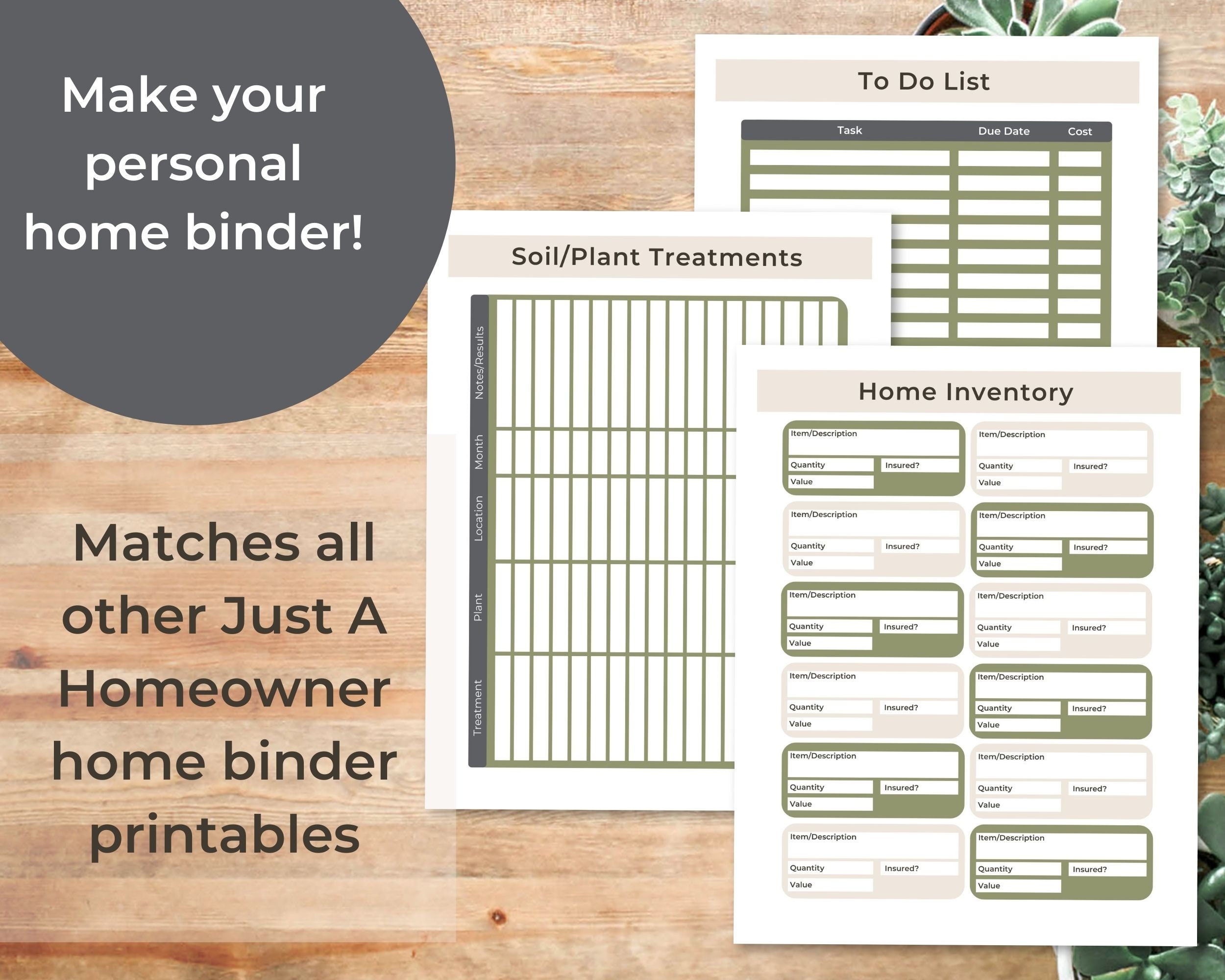 Ultimate DIY Home Binder Great for All Homeowners Home - Etsy