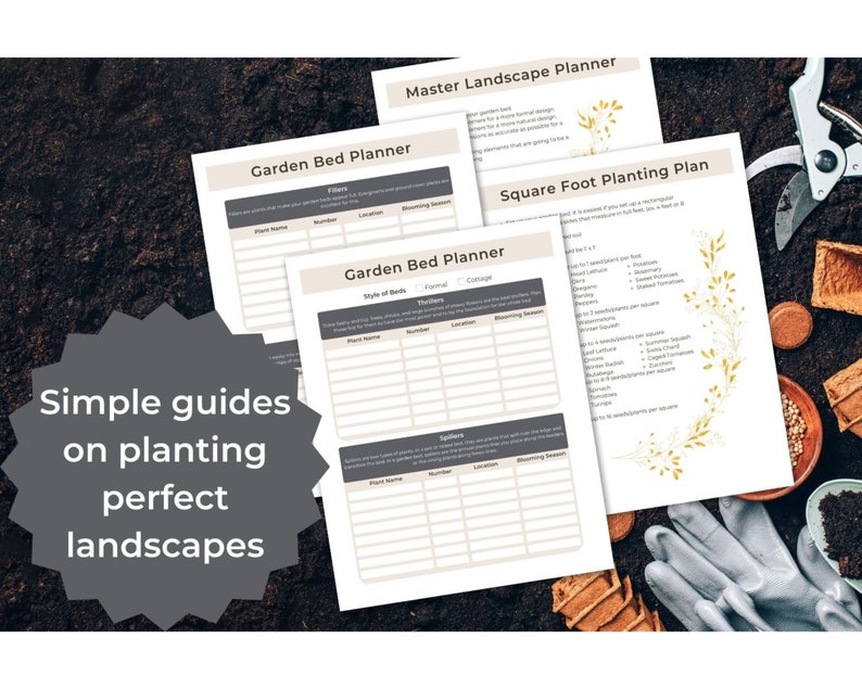Ultimate Garden Planner Bundle, Vegetable Garden, Flower Garden, Home ...