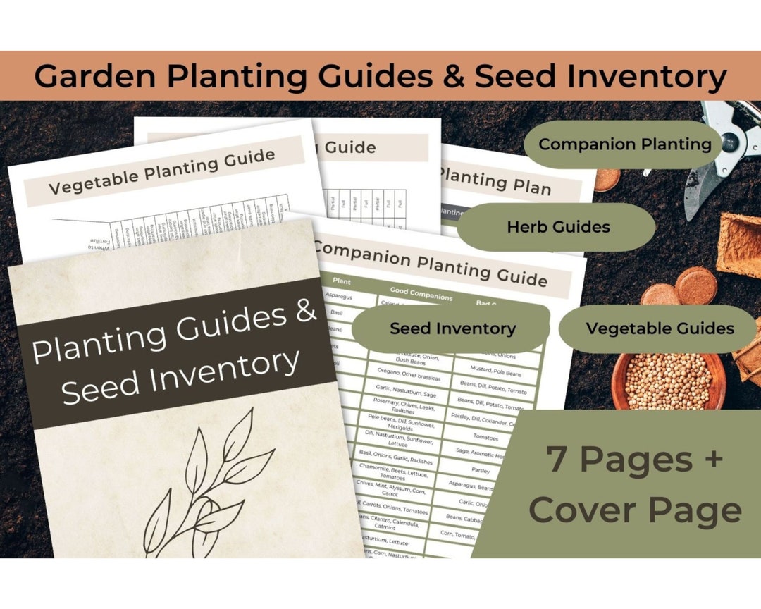 Garden Planting Guides and Seed Inventory, Herb Planting and Vegetable ...