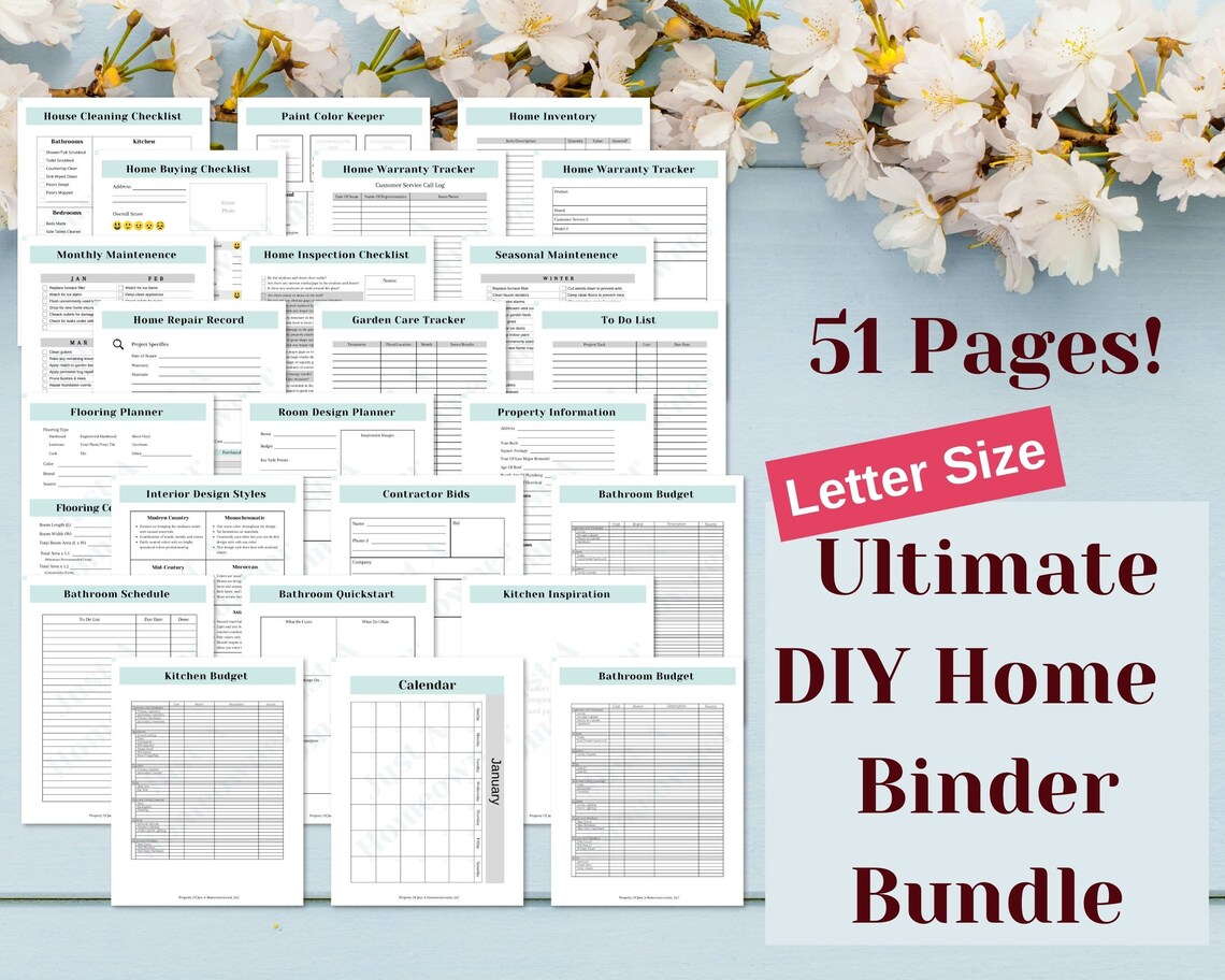 Ultimate DIY Home Binder Great for all homeowners home | Etsy