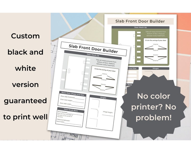 Home Renovation Planner | Doors and Windows (PDF) - Etsy