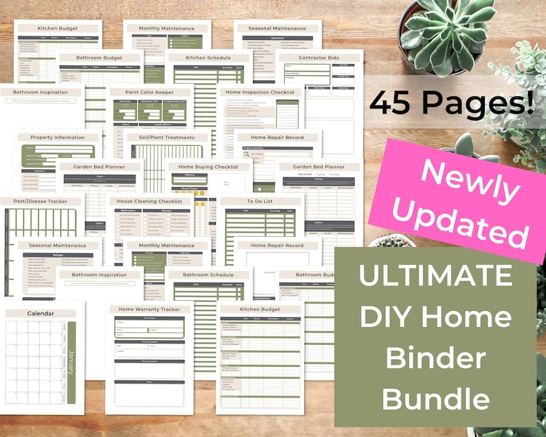 Ultimate DIY Home Binder Great for All Homeowners Home - Etsy