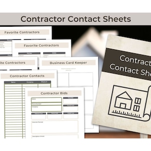 Contractor Selection Bundle, Great for Home Improvement Projects, Use ...