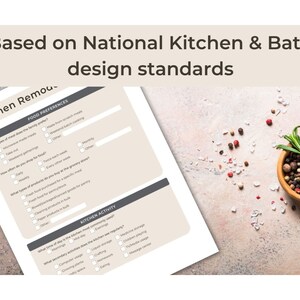 Ultimate Kitchen Remodel Planner Bundle, Professional Kitchen Planners ...