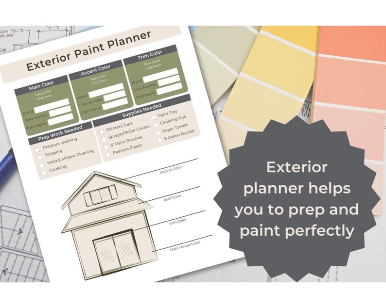 Paint Color Planner, Color Keeper for Home Improvement, Home Renovation ...