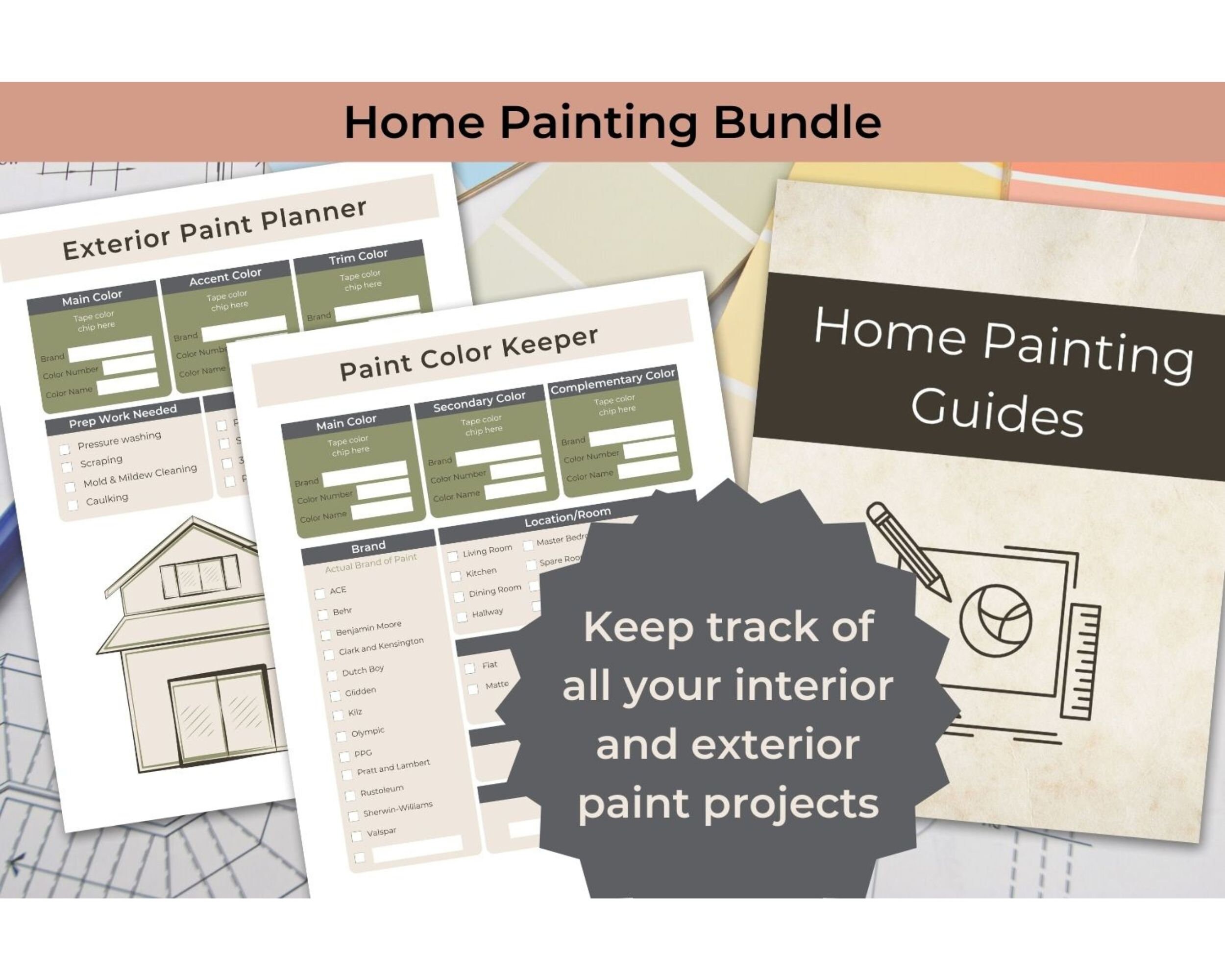 Paint Color Planner, Color Keeper for Home Improvement, Home Renovation ...