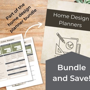 Paint Color Planner Color Keeper for Home Improvement Home - Etsy