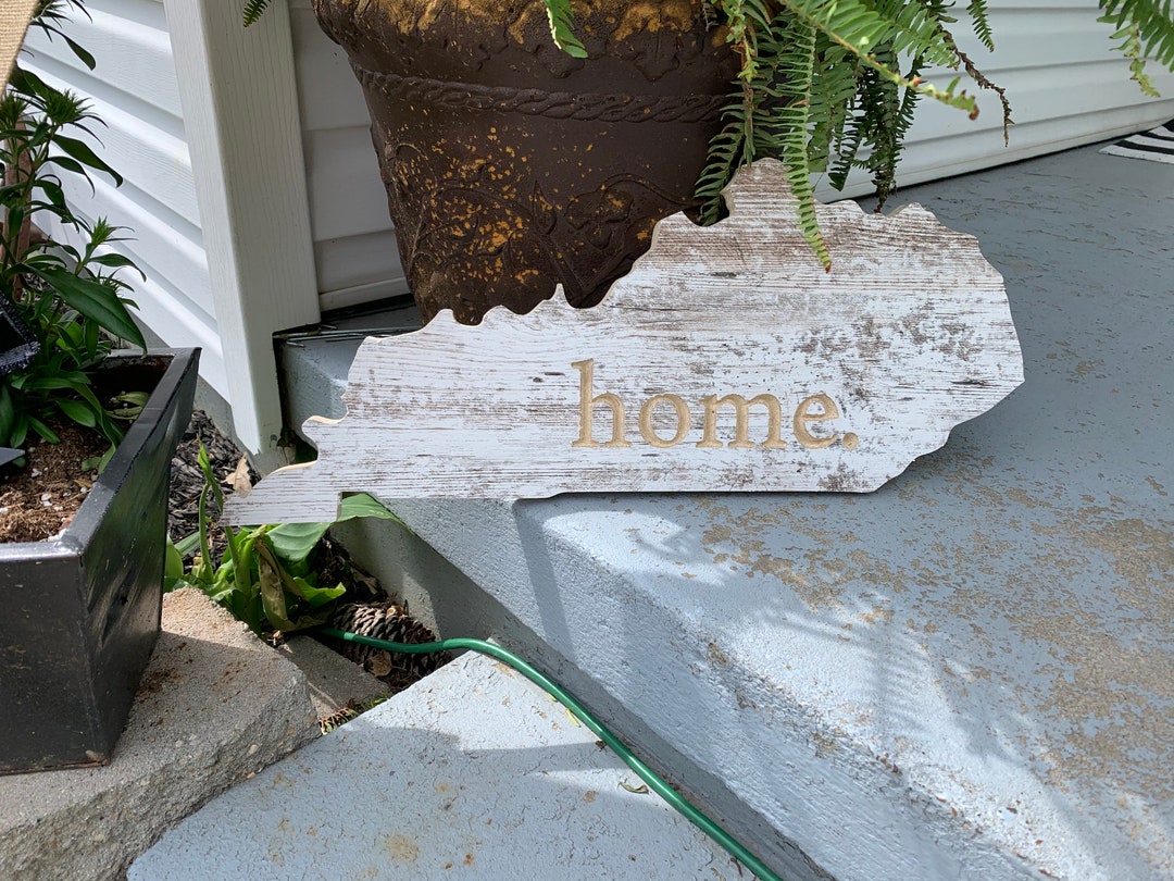 Barnwood Kentucky Home Sign - Etsy