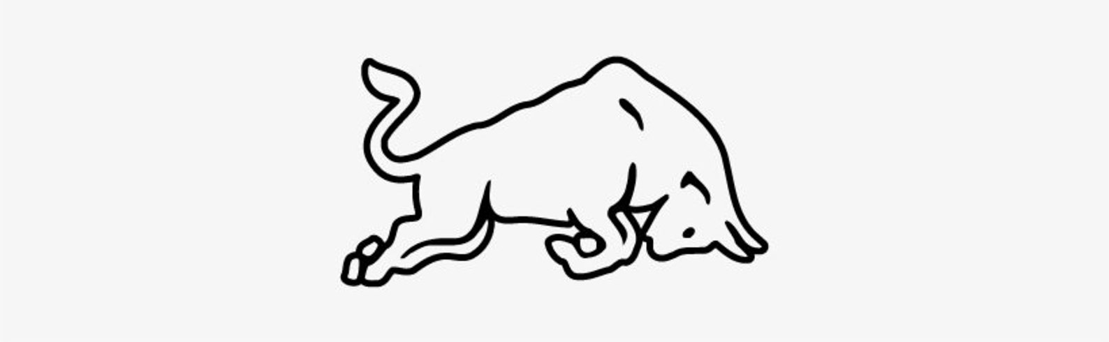 Right Facing Red Bull Decal | Etsy