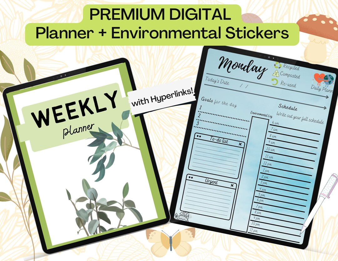 Undated Daily Schedule Planner PDF Download -for Notability/ipad ...