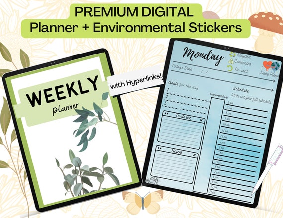 Undated Daily Schedule Planner PDF Download for - Etsy