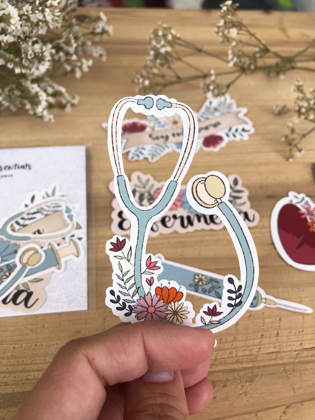 Sticker Pack Nurse/ English and Spanish/ Scrapbooking/ Stationary ...