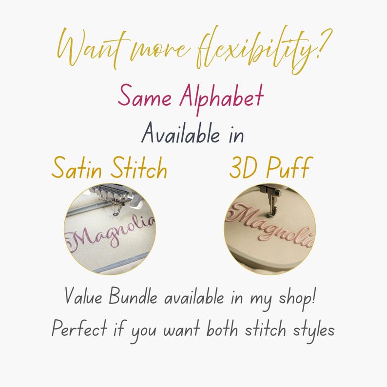 3D Puff Embroidery Alphabet Embroidery Font;bx Font - PES + 8 Other ...