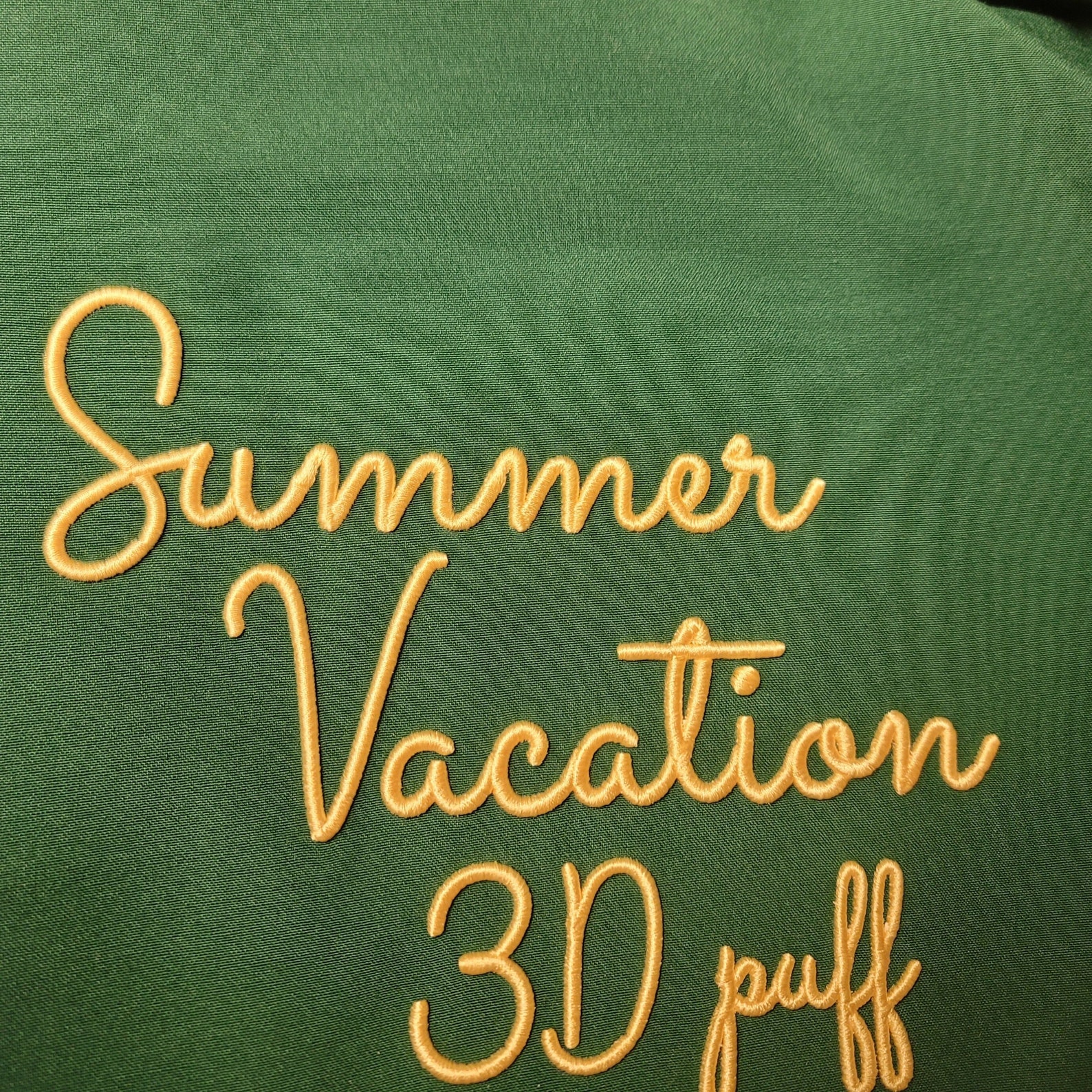 Puff 3D Embroidery Cursive Script Embroidery Font; 6 Sizes, BX Format ...