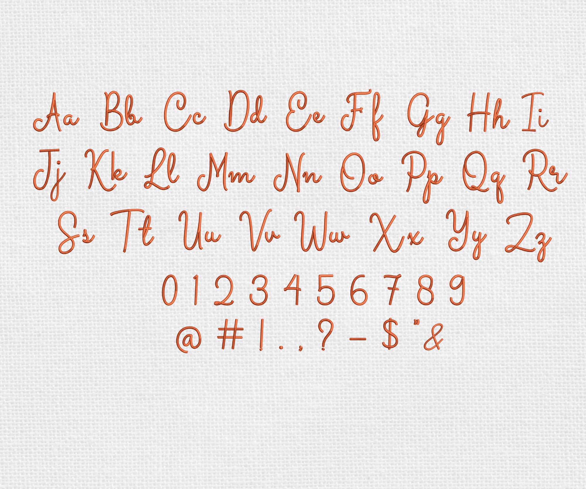 Puff 3D Embroidery Cursive Script Embroidery Font; 6 Sizes, BX Format ...